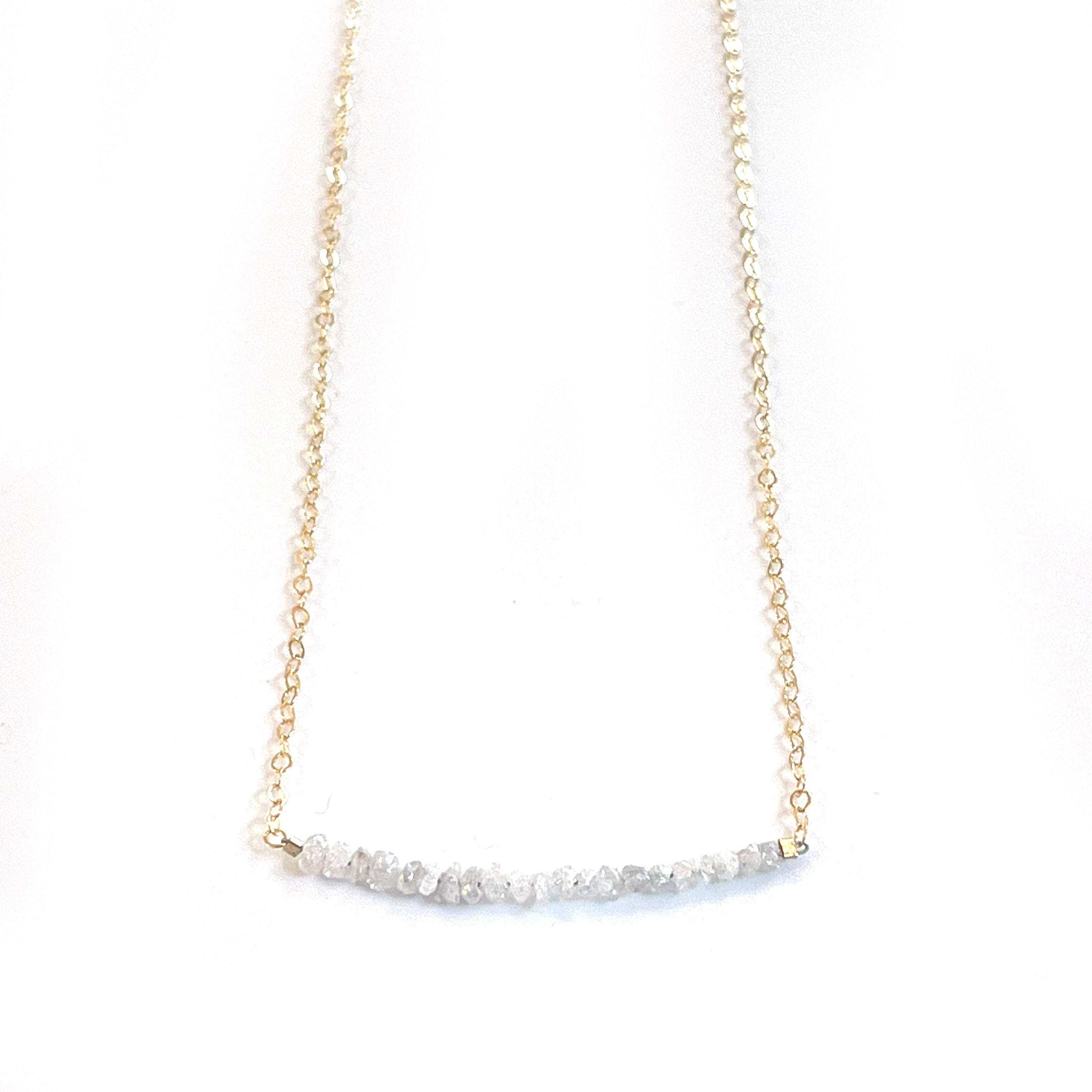 Raw Diamond Chip Necklace | Jules by the Sea Santa Barbara